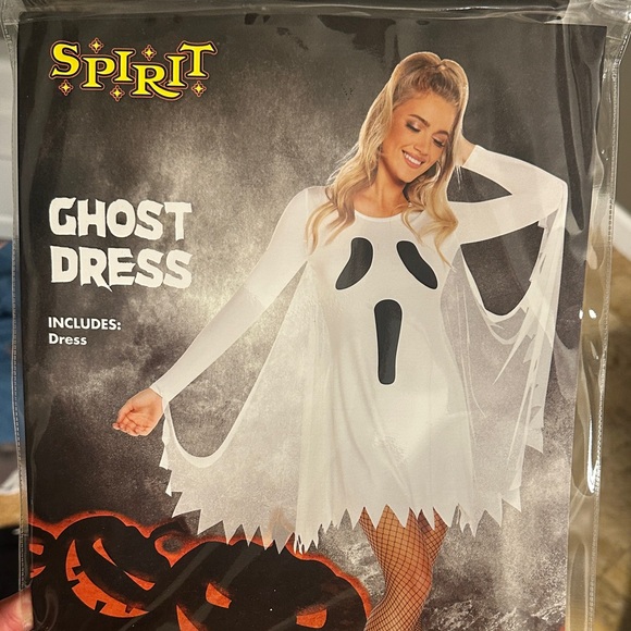 Spirit | Dresses | Spirit Ghost Dress Costume White And Black | Poshmark